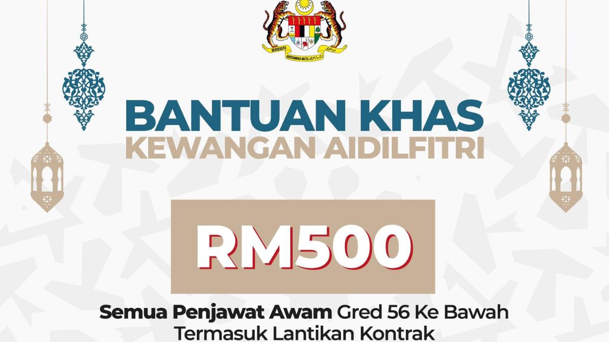 Bantuan Khas Aidiladha RM500 Penjawat Awam 2025 : Dikreditkan Minggu Ini - Permohonan Online