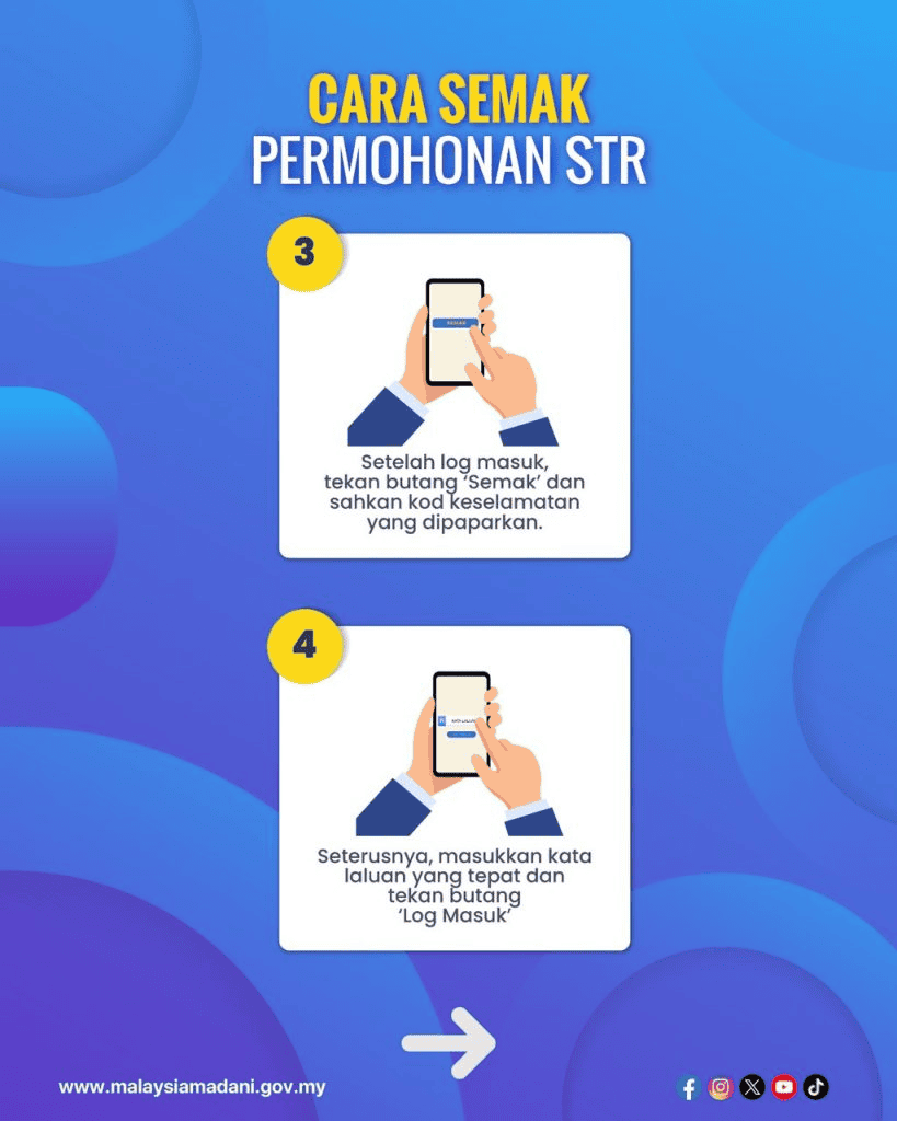 STR 2026 Berkahwin - Semakan, Bayaran Kategori Keluarga - Permohonan Online
